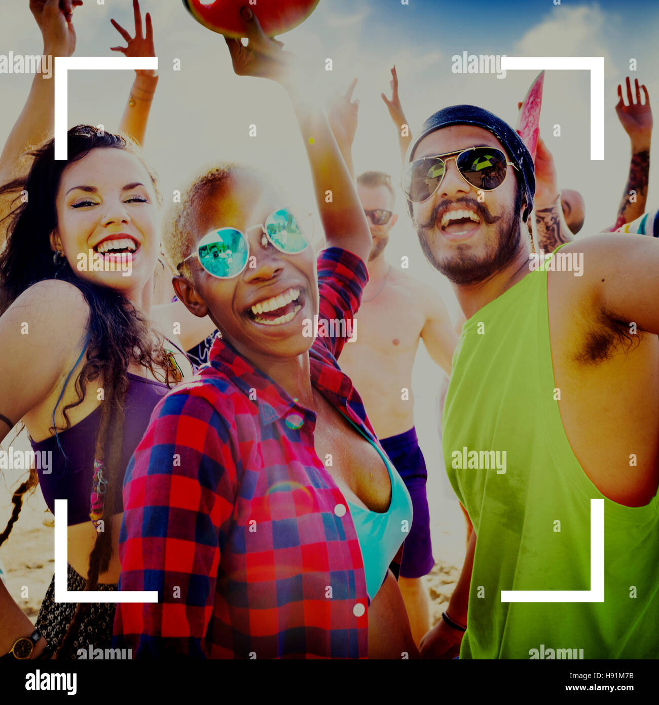 Camera Focus Frame Border Copy Space Concept Stock Photo - Alamy