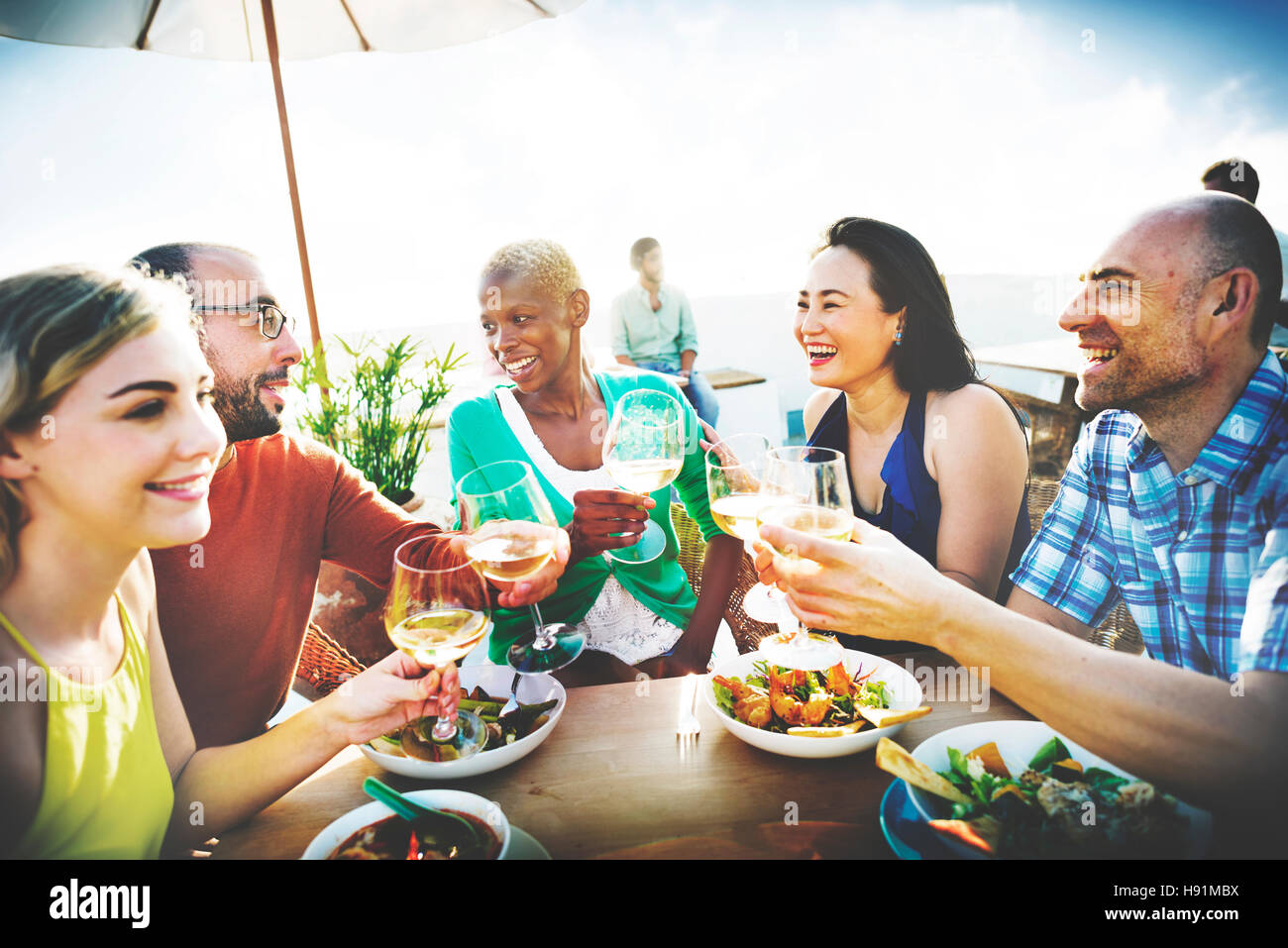 Friends Friendship Outdoor Chilling Togetherness Concept Stock Photo ...