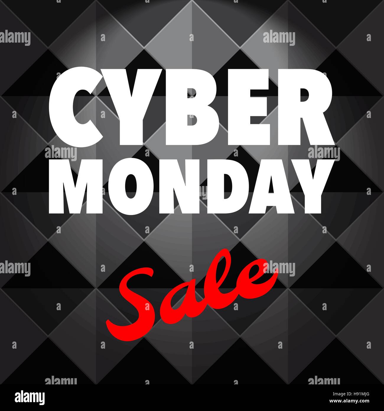 Cyber Monday Advertising Poster Design Vector Template Stock Vector ...