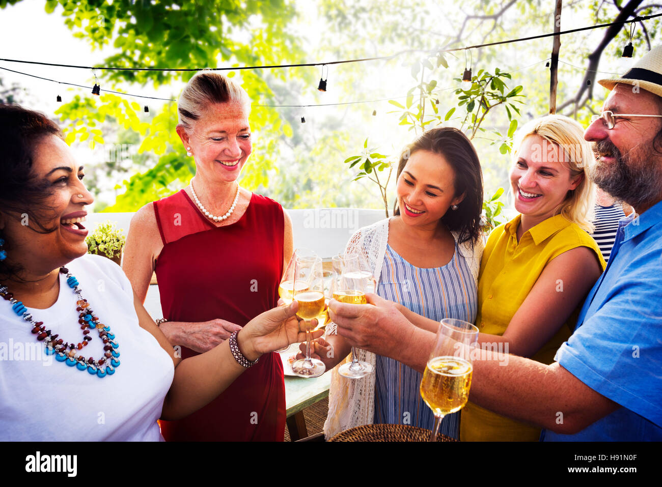 Friends Friendship Party Hanging out Concept Stock Photo - Alamy