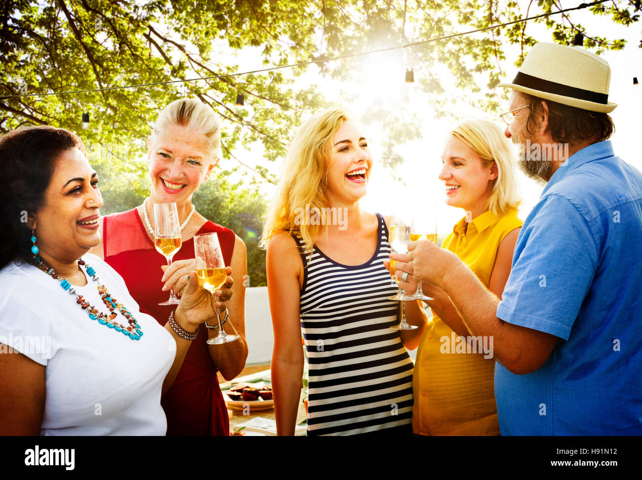 Diverse People Party Togetherness Friendship Concept Stock Photo - Alamy