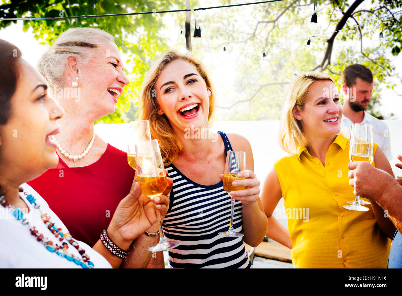 Friends Friendship Party Hanging out Concept Stock Photo - Alamy