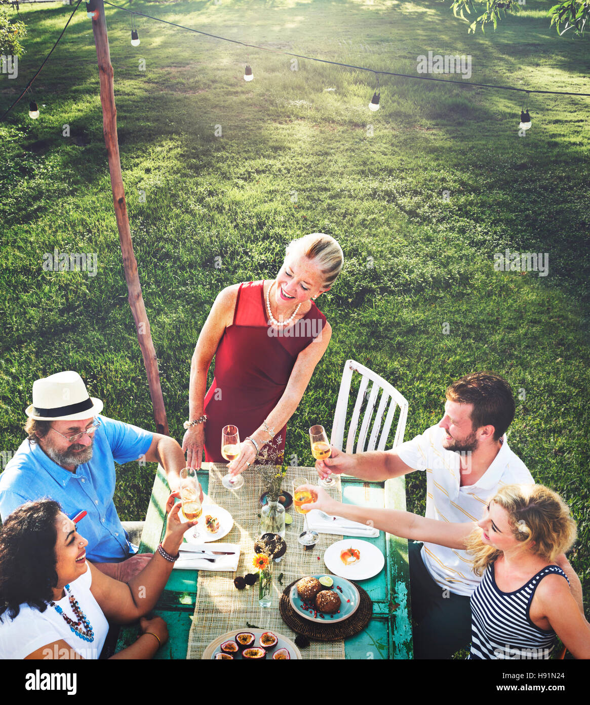 Diverse People Party Togetherness Friendship Concept Stock Photo - Alamy
