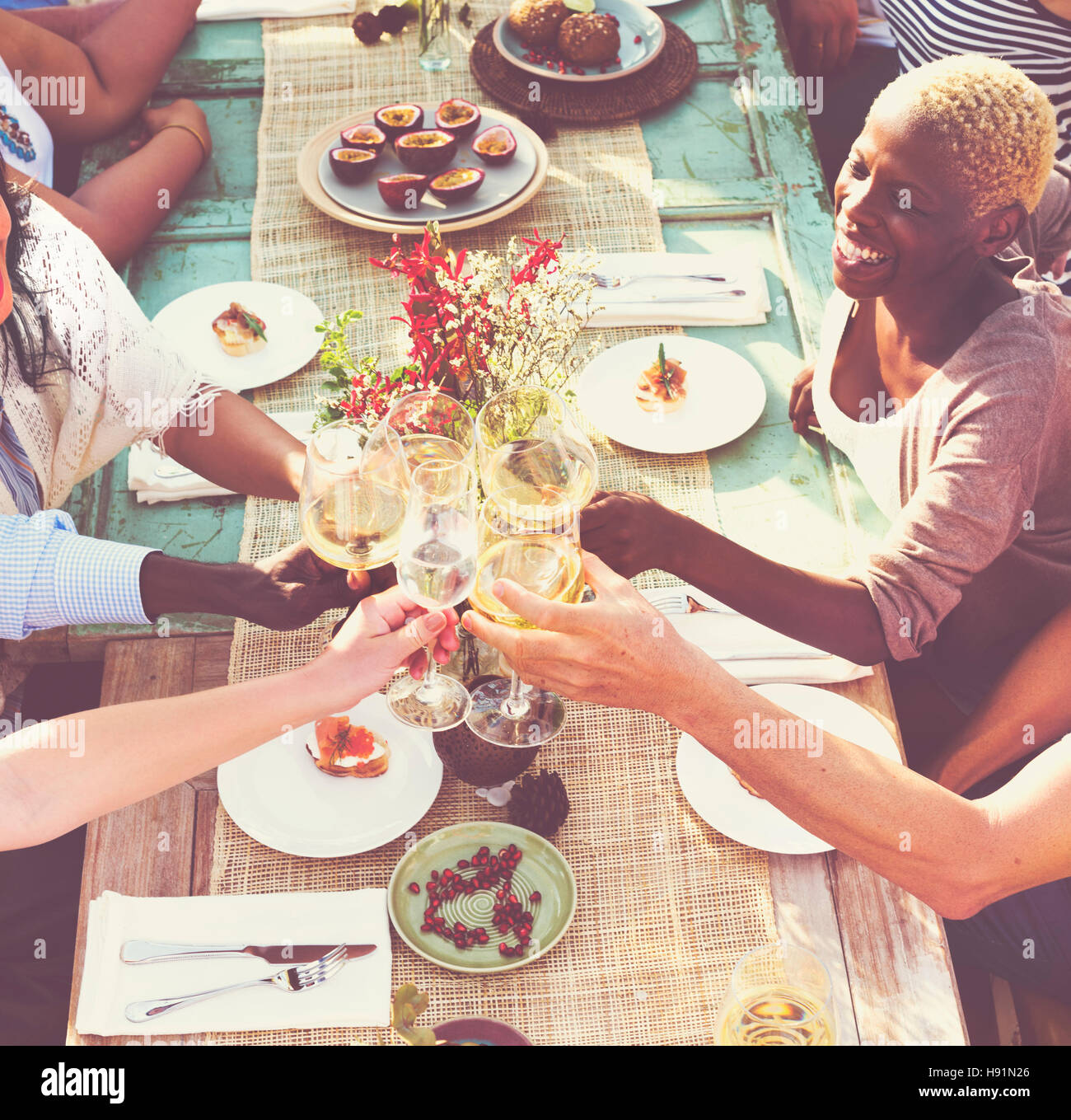 Friends Friendship Party Hanging out Concept Stock Photo - Alamy