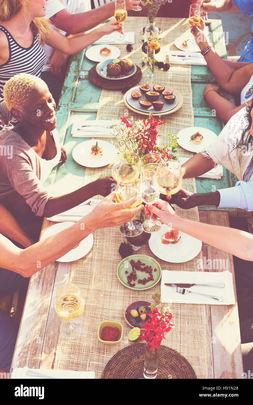 Friends Friendship Party Hanging out Concept Stock Photo - Alamy