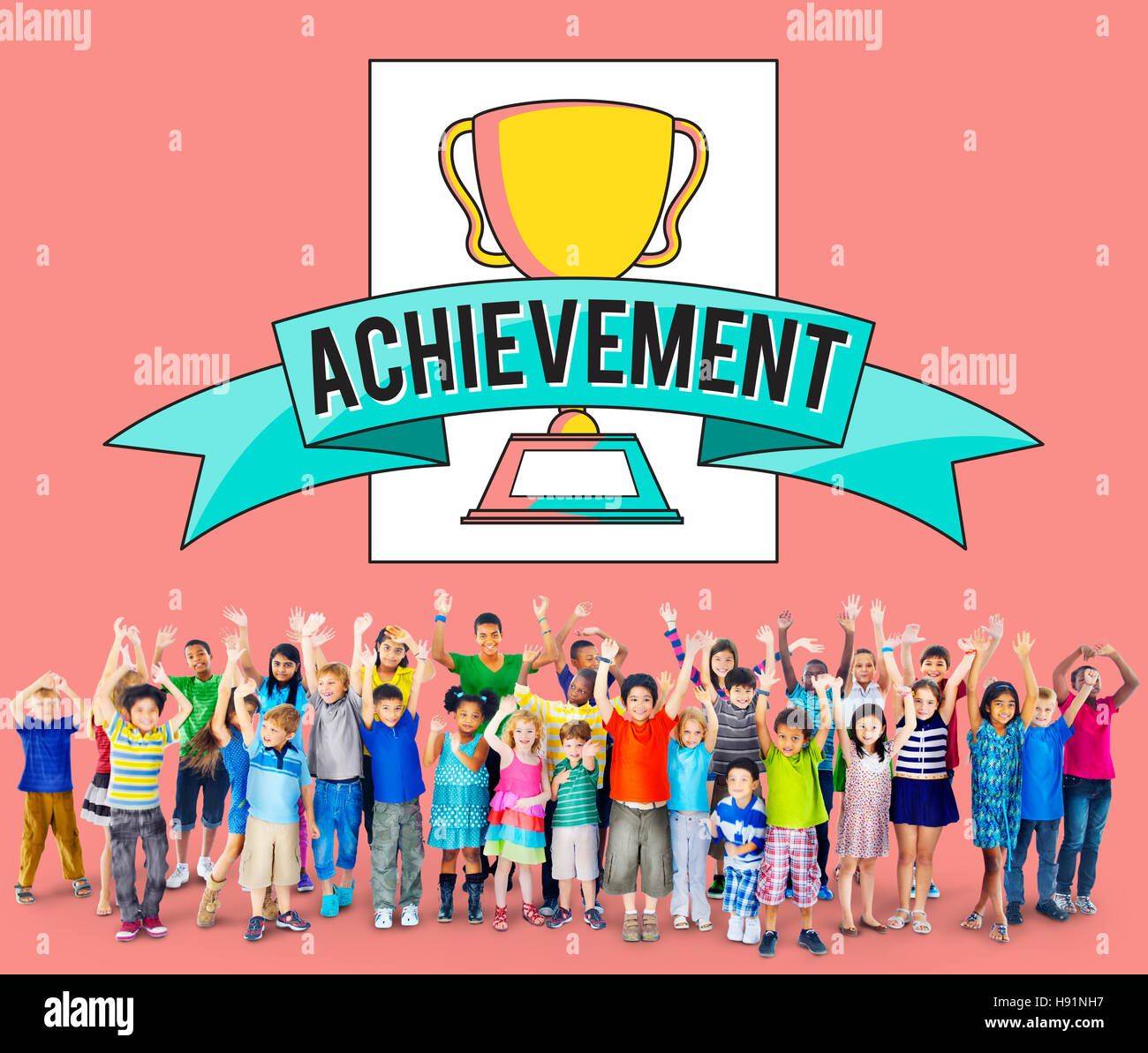 Achievement Trophy Cup Success Graphic Concept Stock Photo - Alamy