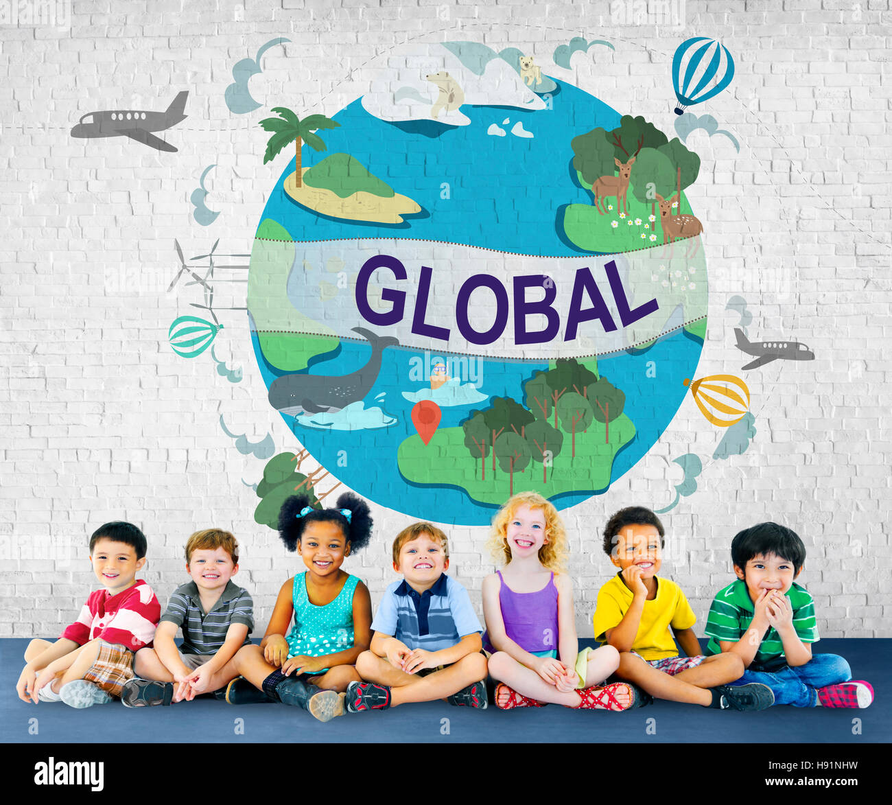 Global Climate Temperature Community Worldwide Concept Stock Photo - Alamy