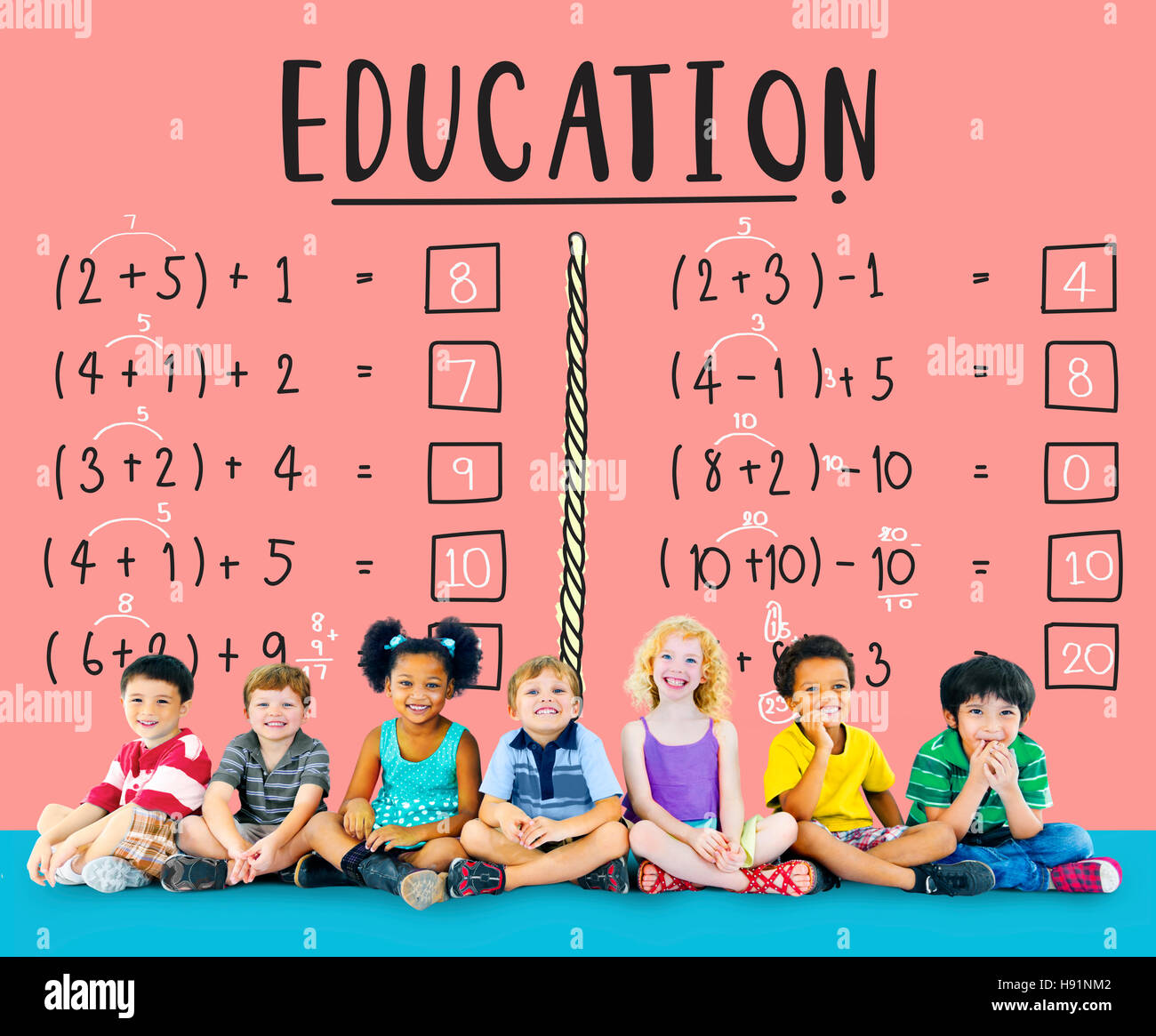 Learning Education Mathematics Calculation Teaching Concept Stock Photo ...