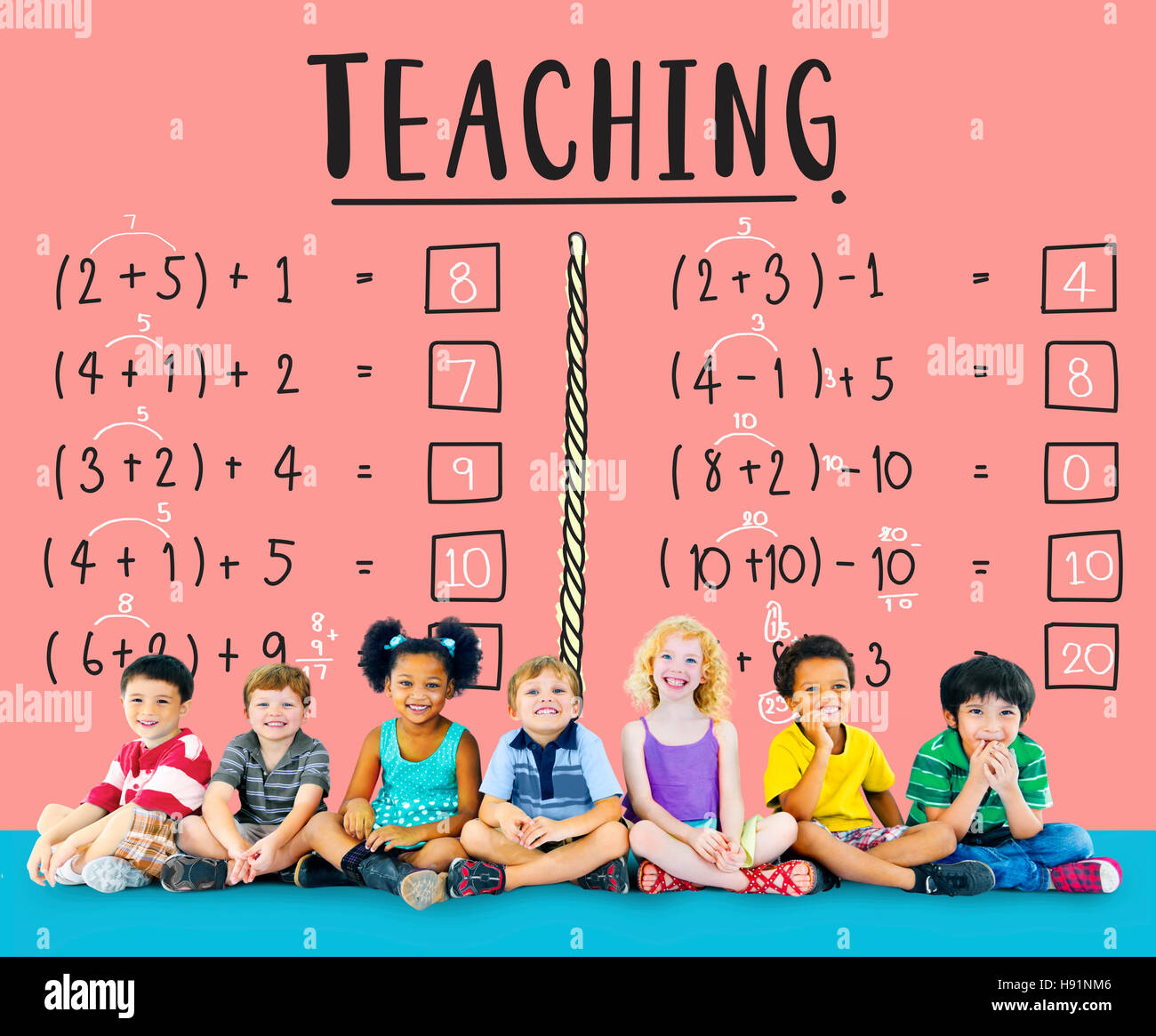 Learning Education Mathematics Calculation Teaching Concept Stock Photo ...