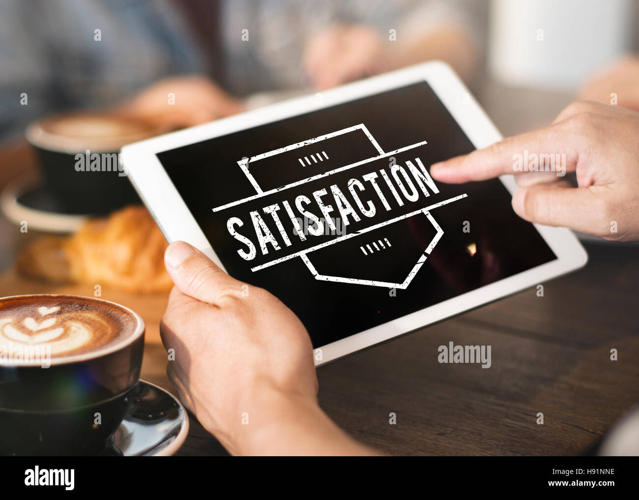 Satisfaction Happy Service Client Customer User Concept Stock Photo - Alamy