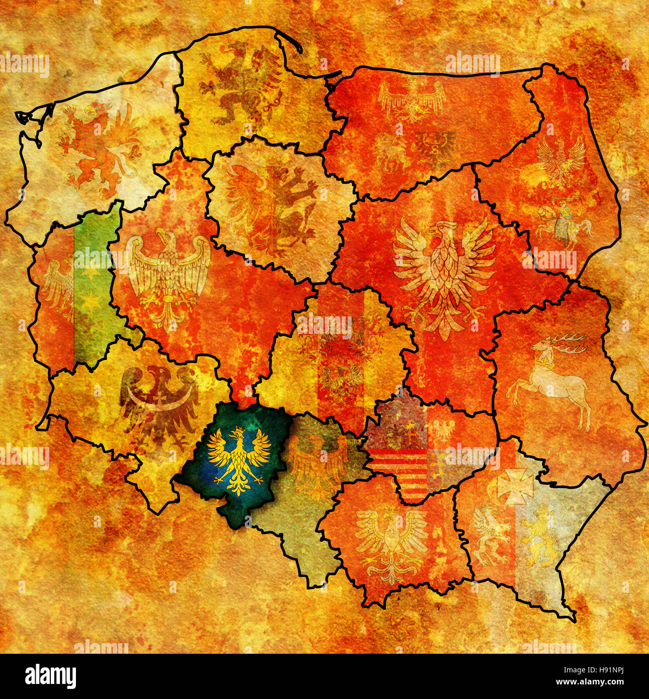 Opole poland map hi-res stock photography and images - Alamy
