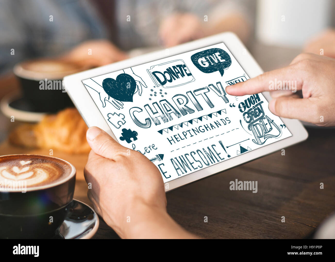 Give Charity Donation Graphic Concept Stock Photo - Alamy