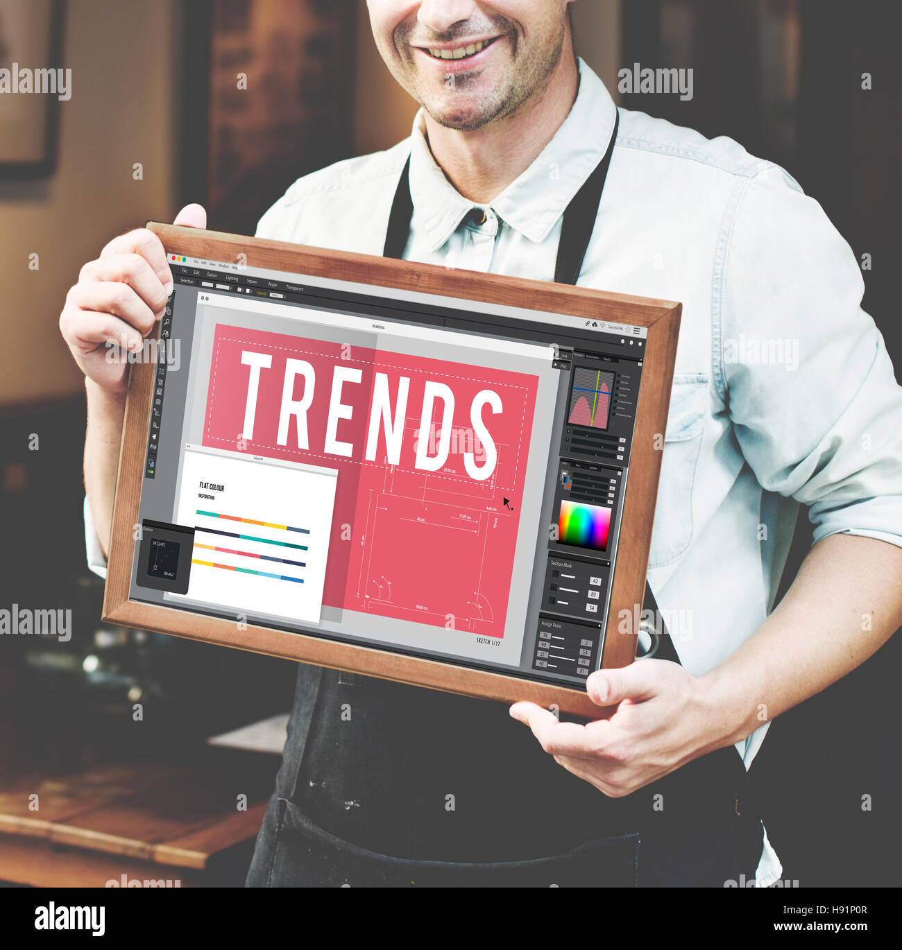 Design Creative Trends Graphic Concept Stock Photo - Alamy