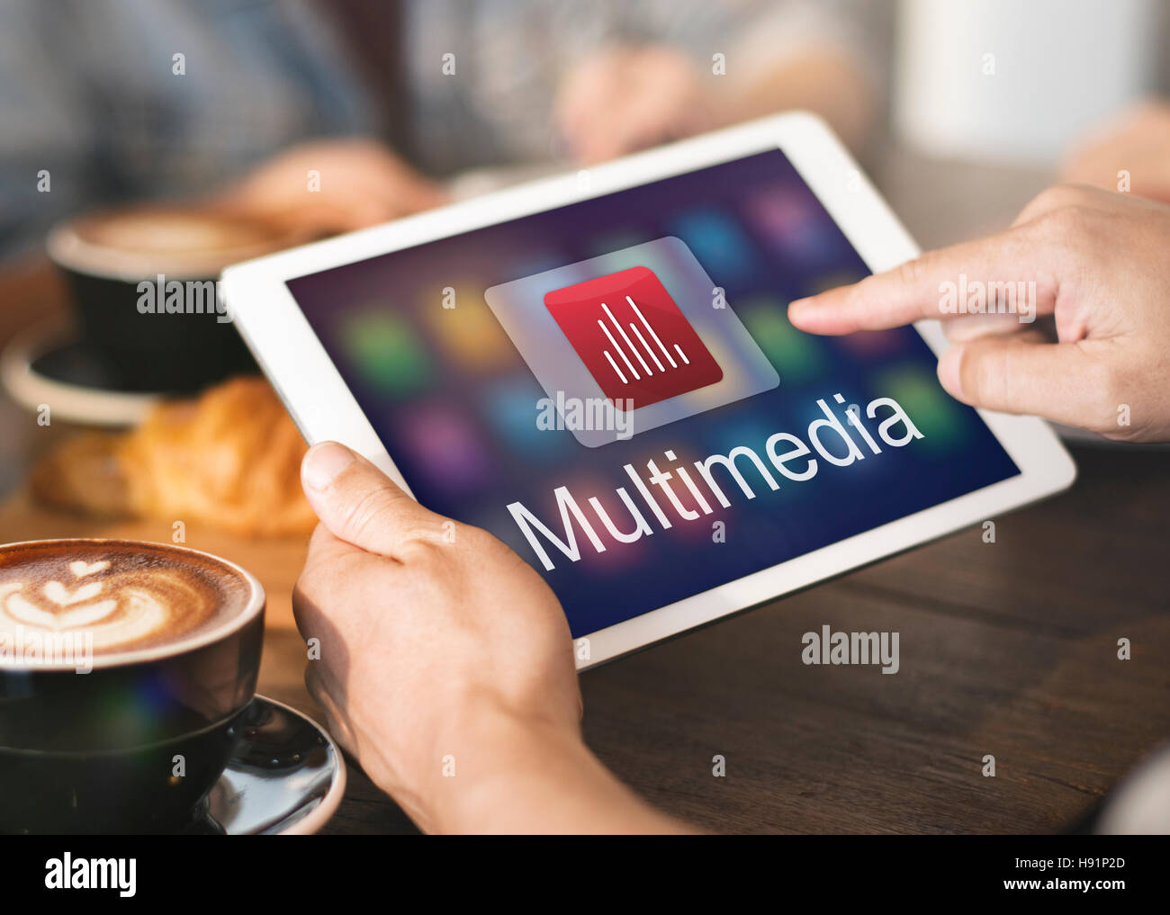 Digital Music Streaming Multimedia Entertainment Online Concept Stock ...