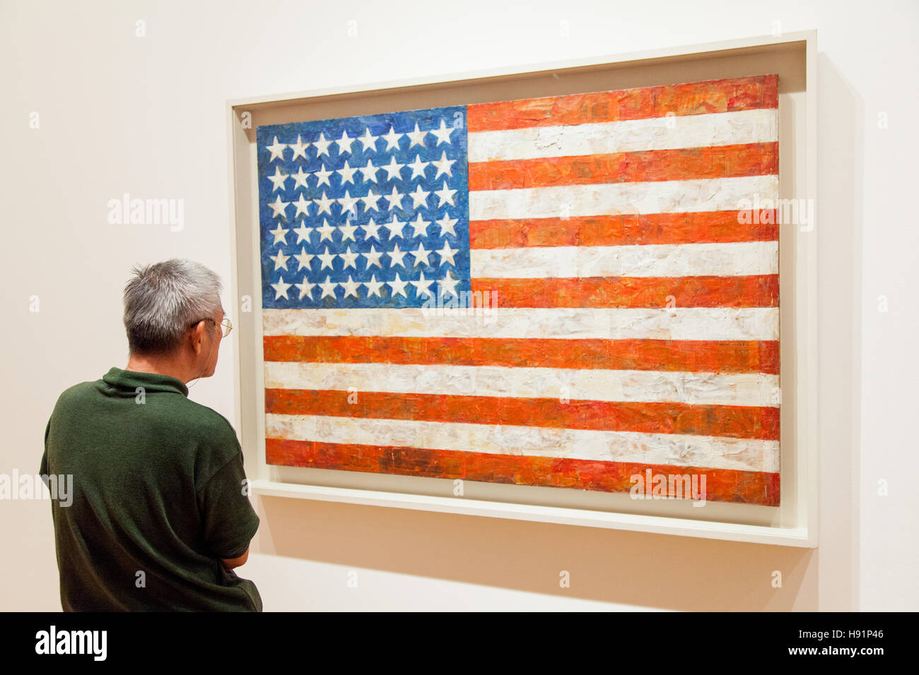 Jasper Johns's "Flag" painting, The Museum of Modern Art, MoMA, New ...