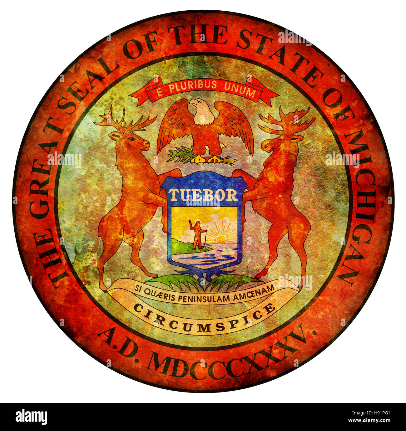 Seal of michigan hi-res stock photography and images - Alamy