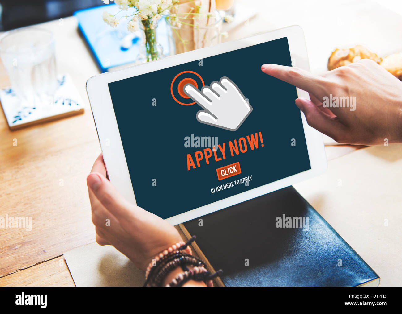 Apply Now Application Human Resources Employment Concept Stock Photo ...