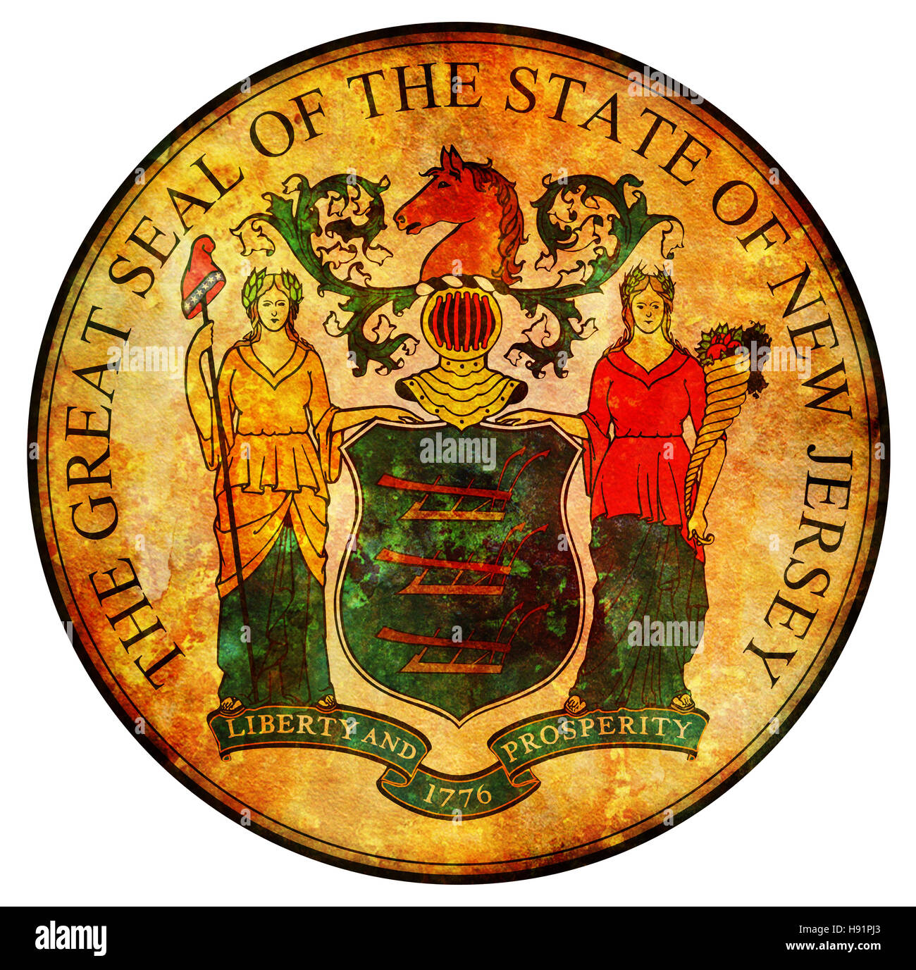 State seal new jersey hi-res stock photography and images - Alamy