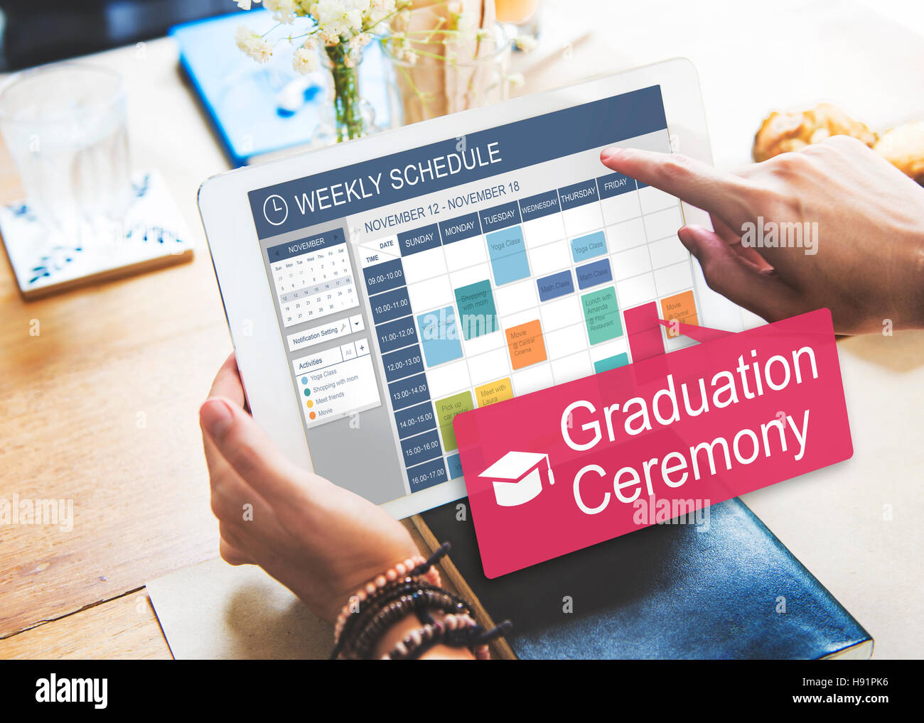 Graduation Ceremony Academic Celebration Concept Stock Photo - Alamy