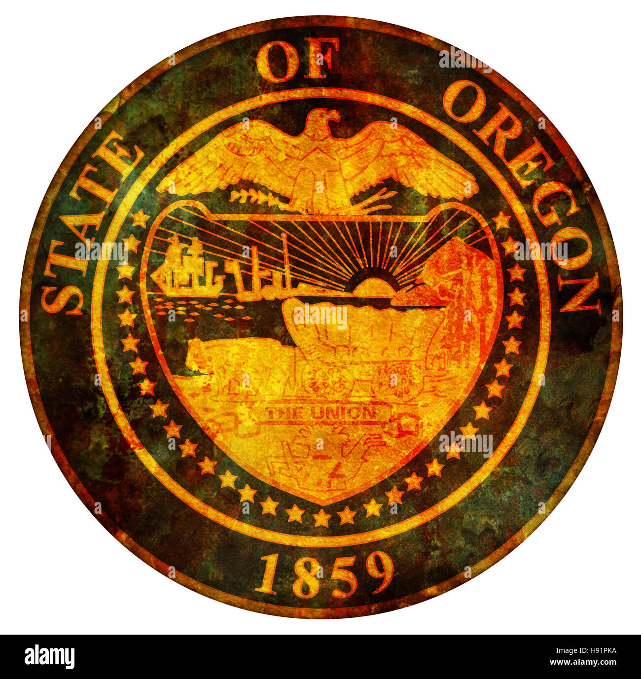 Symbol of oregon hi-res stock photography and images - Alamy
