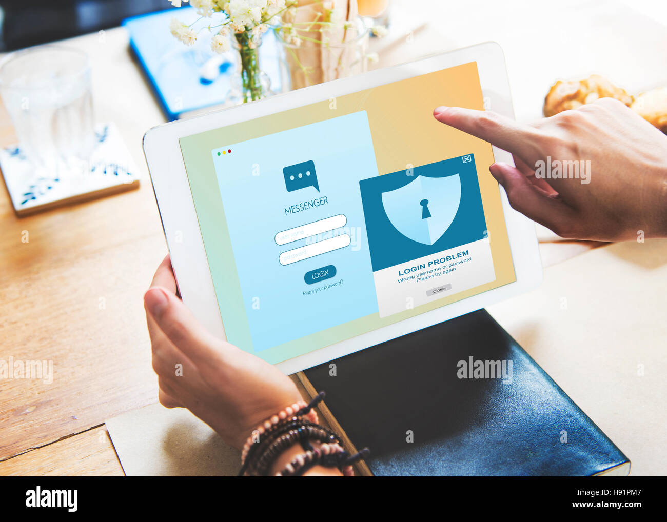 Security Register Account Apply Concept Stock Photo - Alamy