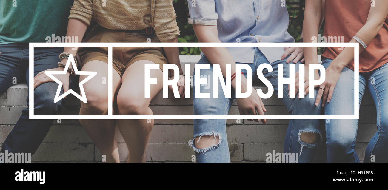 Friendship Friends Partnership Relationship Concept Stock Photo - Alamy