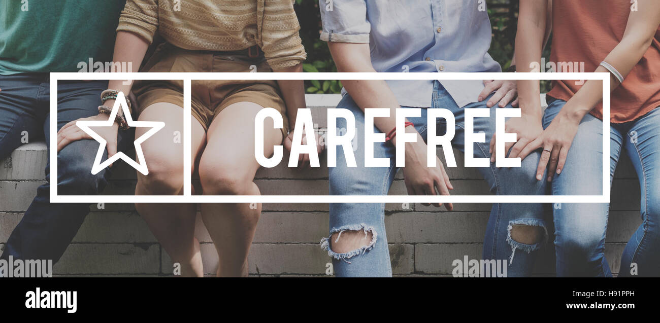 Carefree Freedom Chilling Unworried Relaxation Getaway Concept Stock ...