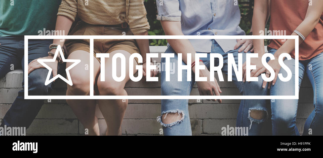 Together Togetherness Team Teamwork Connection Concept Stock Photo - Alamy