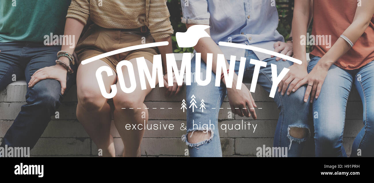 Community Connection Network Togetherness Concept Stock Photo - Alamy