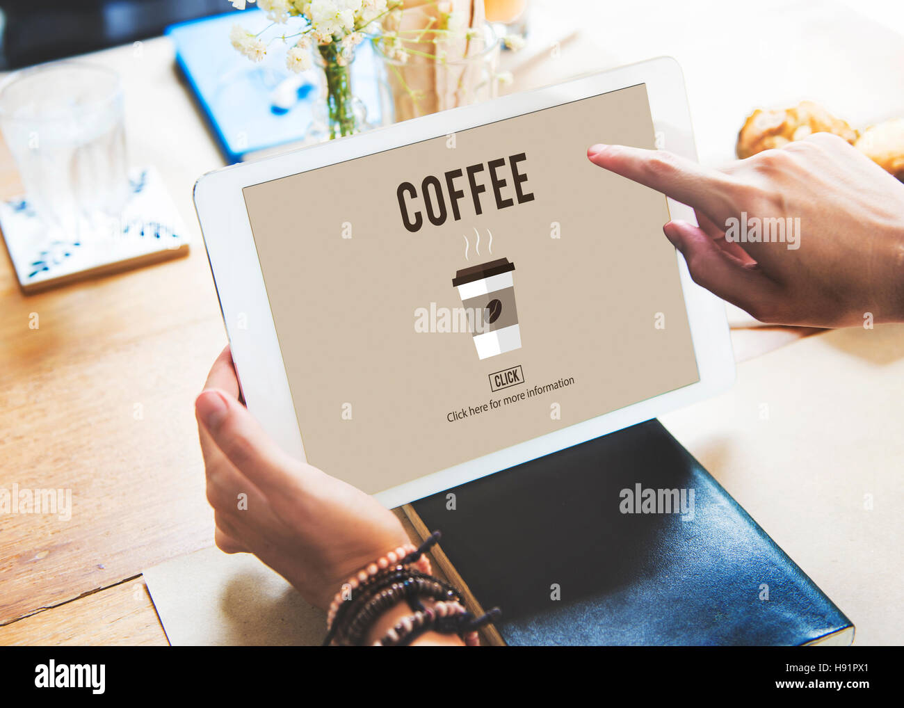 Coffee Cup Hot Beverage Morning Concept Stock Photo - Alamy