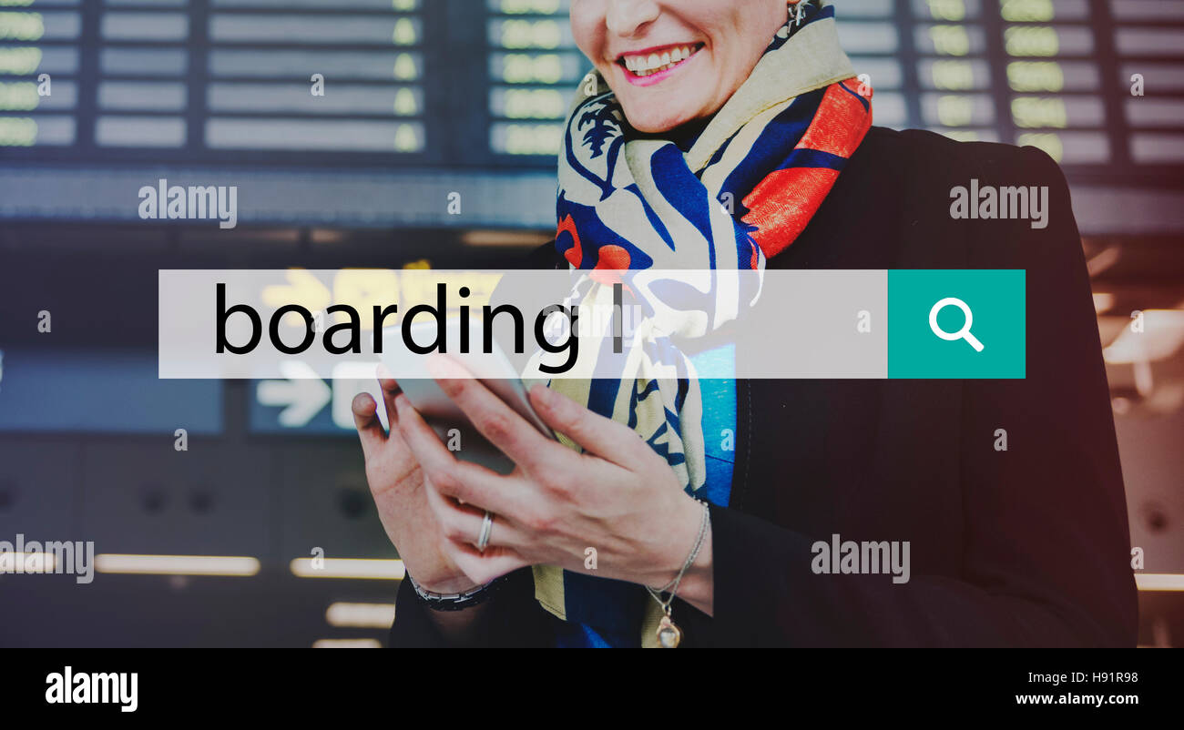 Airport Arrivals Boarding Check In Transportation Concept Stock Photo ...