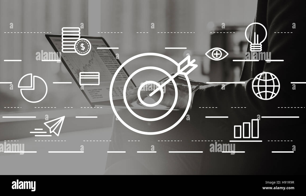 Target Vision Mission Creative Ideas Concept Stock Photo - Alamy