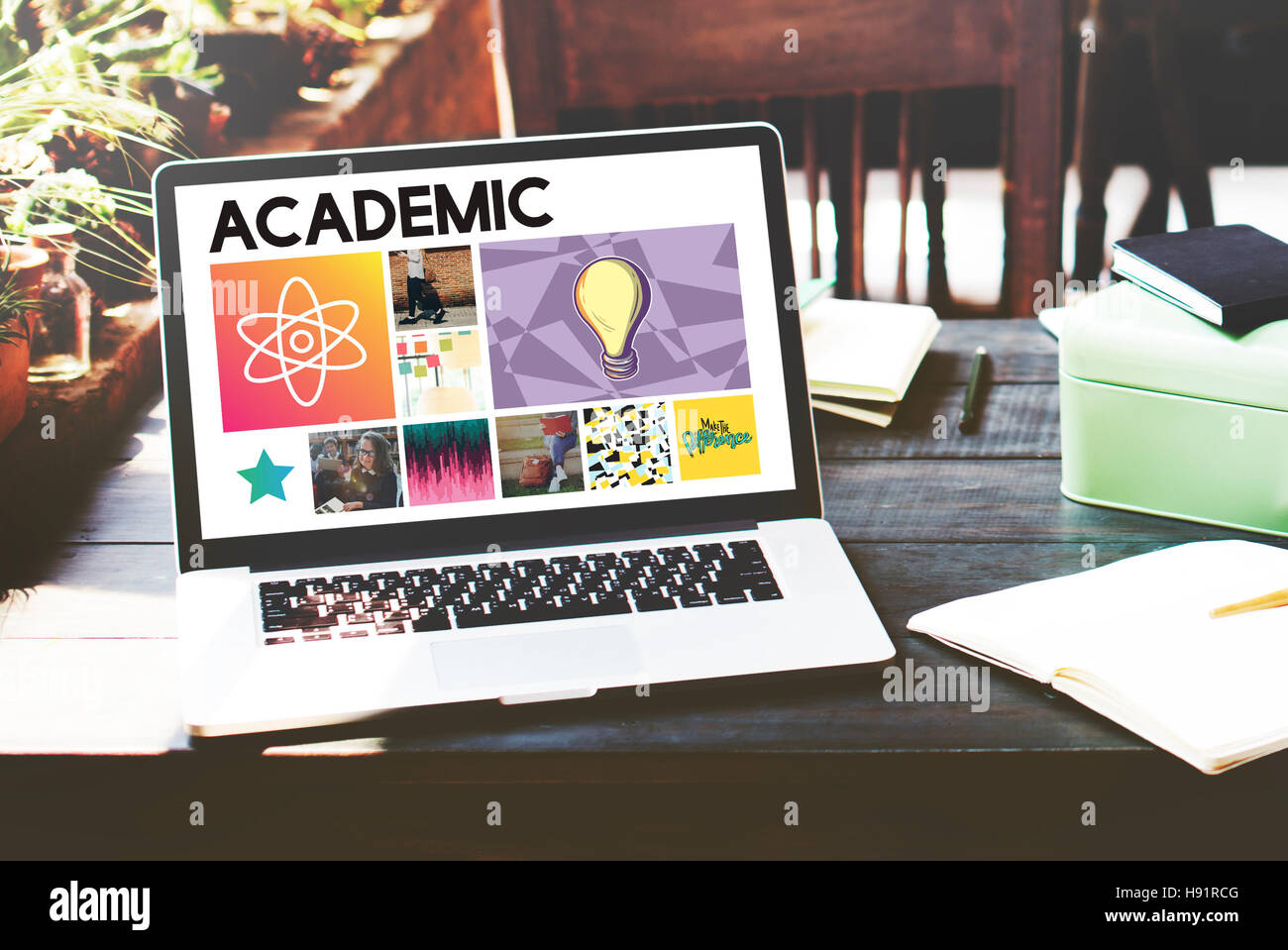 Acedemic Knowledge Learning Literacy Graphic Concept Stock Photo - Alamy