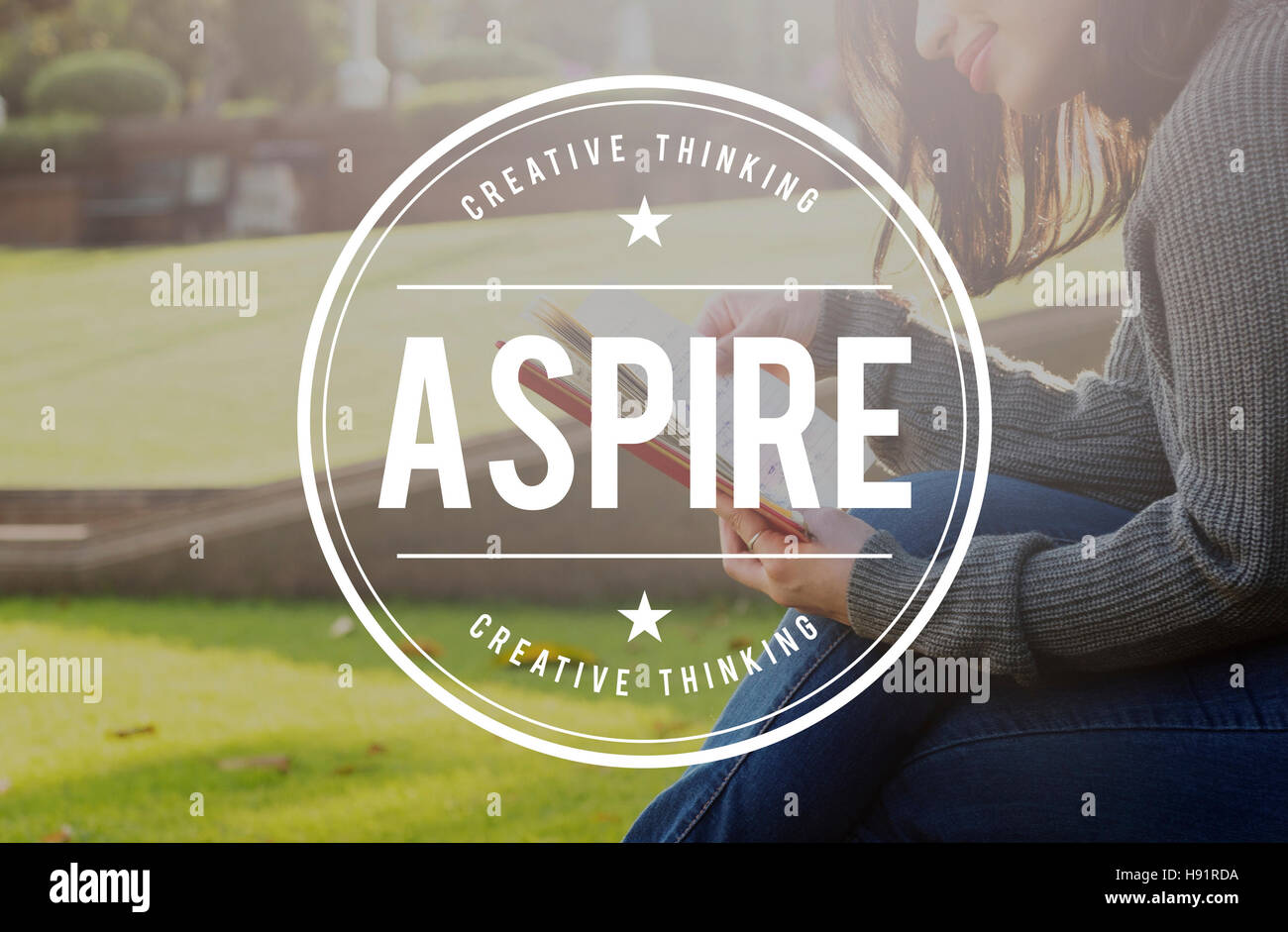 Aspire Goals Dream Desire Vision Concept Stock Photo - Alamy