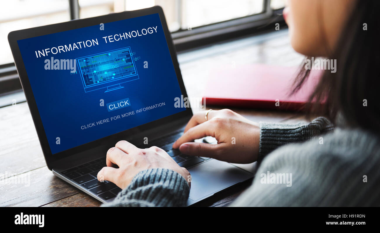 Information Technology Digital Data Electronic Concept Stock Photo - Alamy