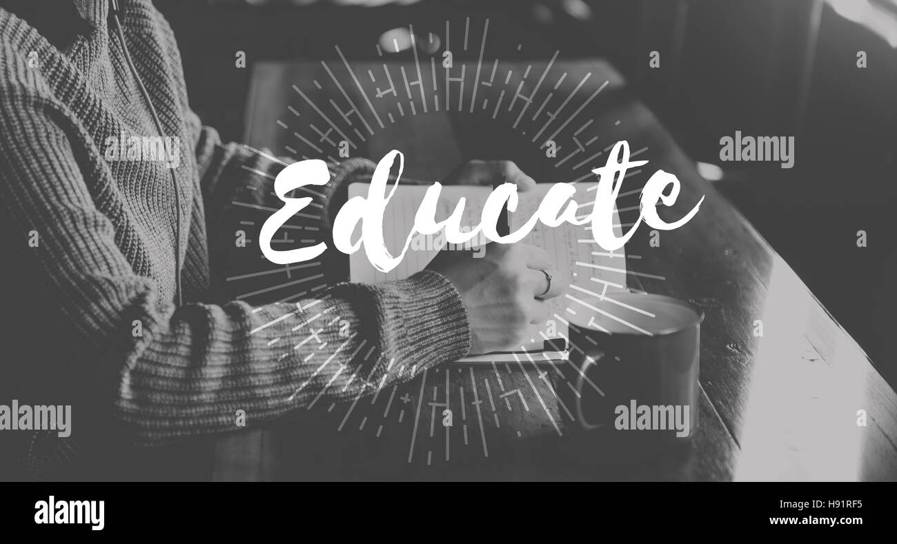 Educate Learn Knowledge Education Learning Concept Stock Photo - Alamy