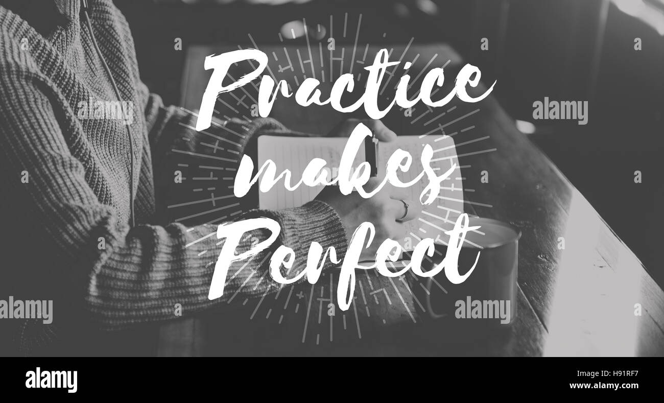 Practice Observe Operation Perform Perfect Concept Stock Photo - Alamy