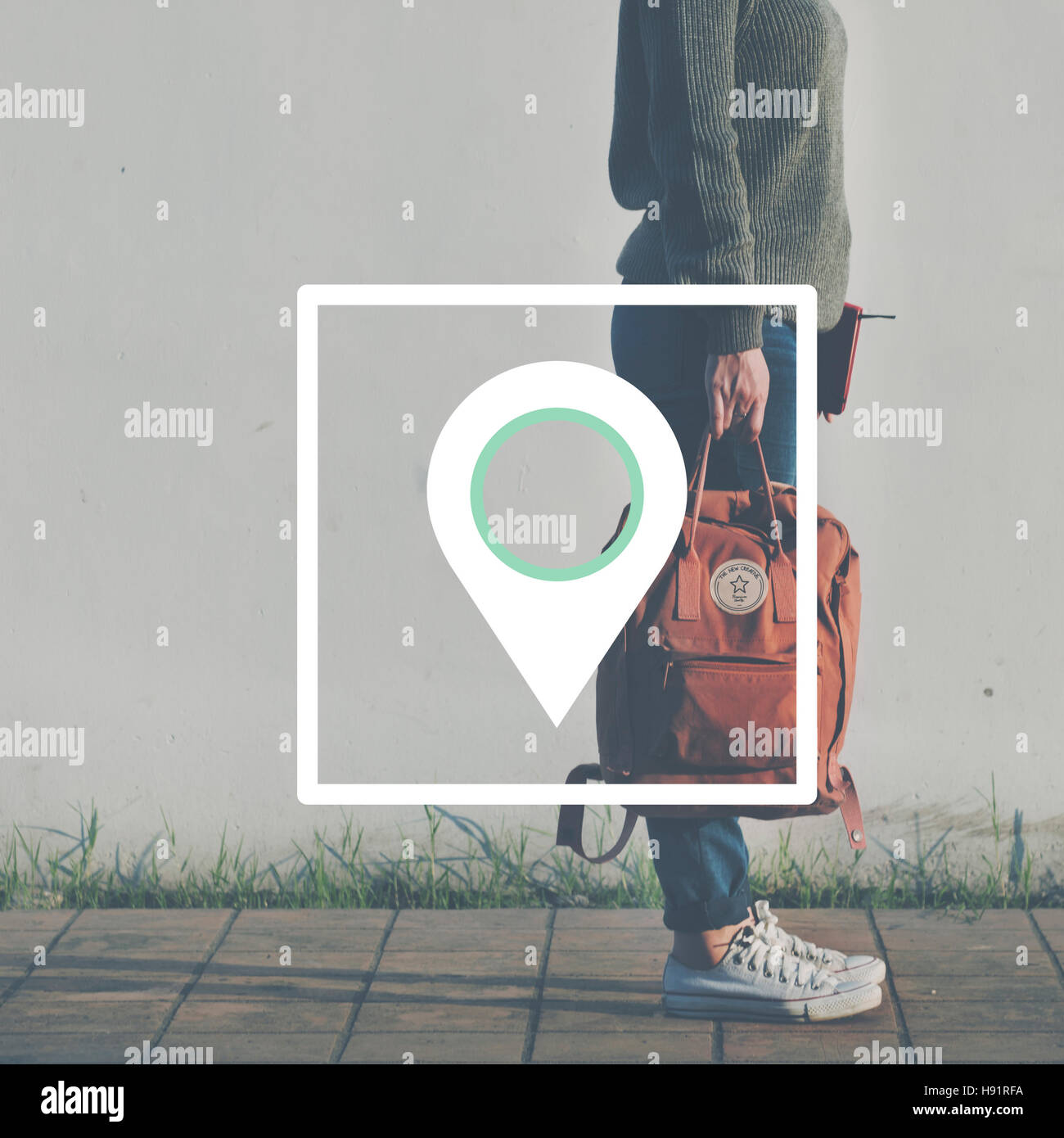 Maps and location icon hi-res stock photography and images - Alamy