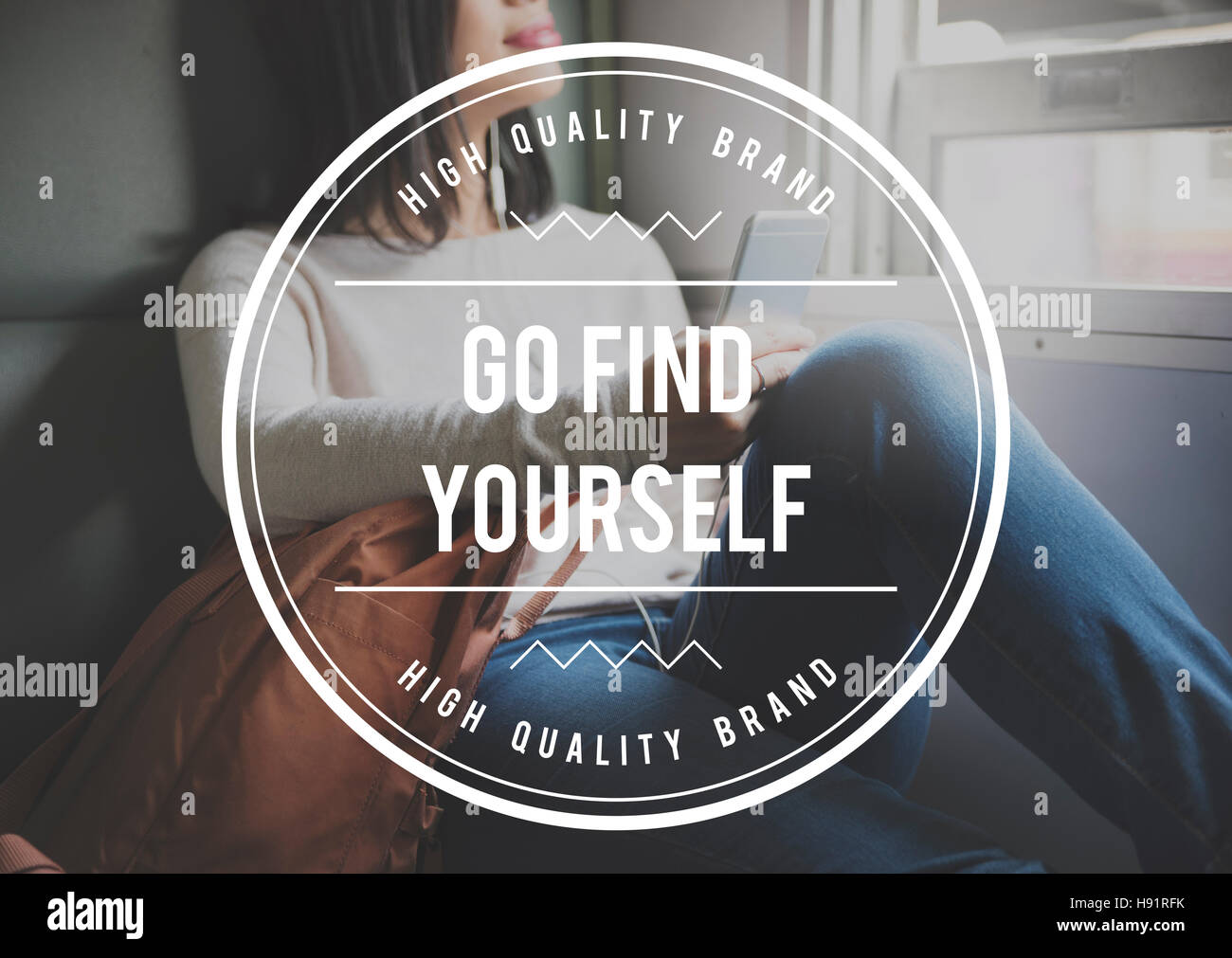 Go Fine Yourself Positive Thinking Inspire Concept Stock Photo - Alamy