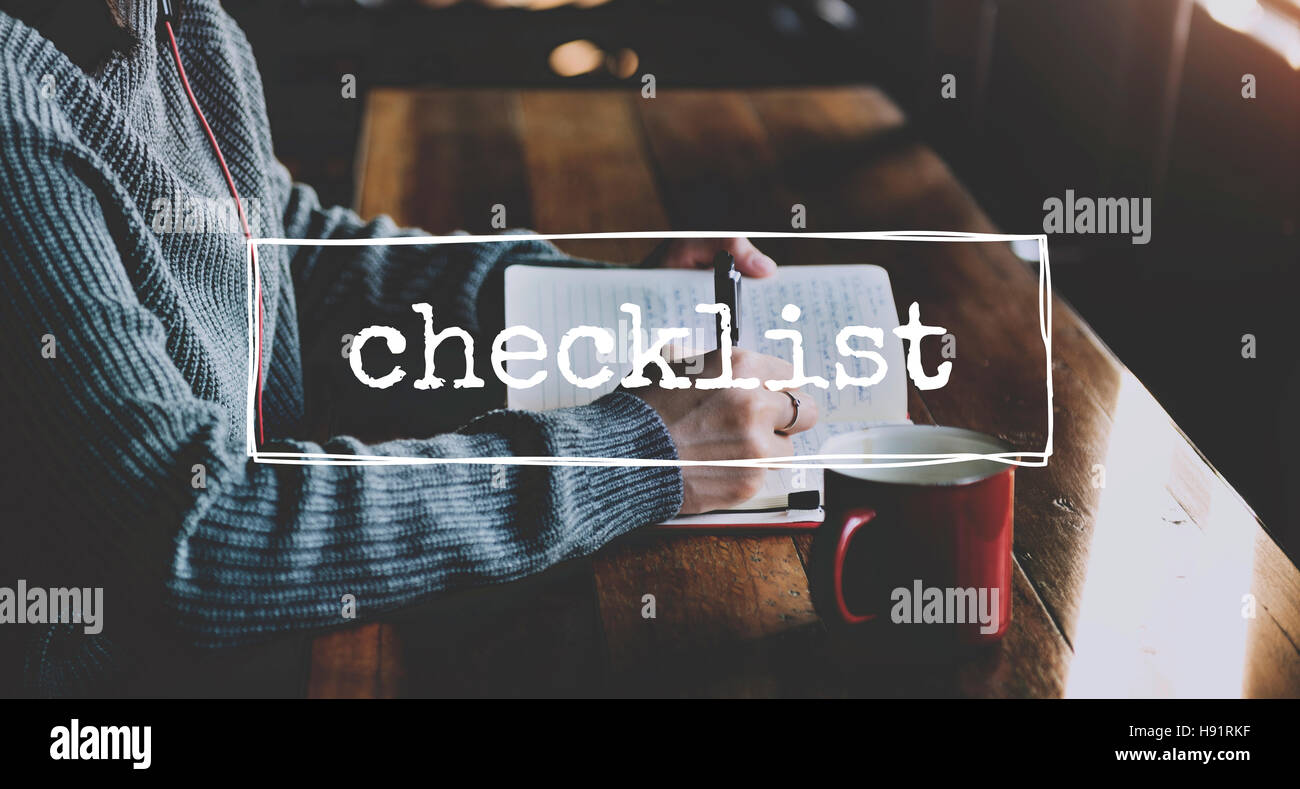 Plan checklist hi-res stock photography and images - Alamy