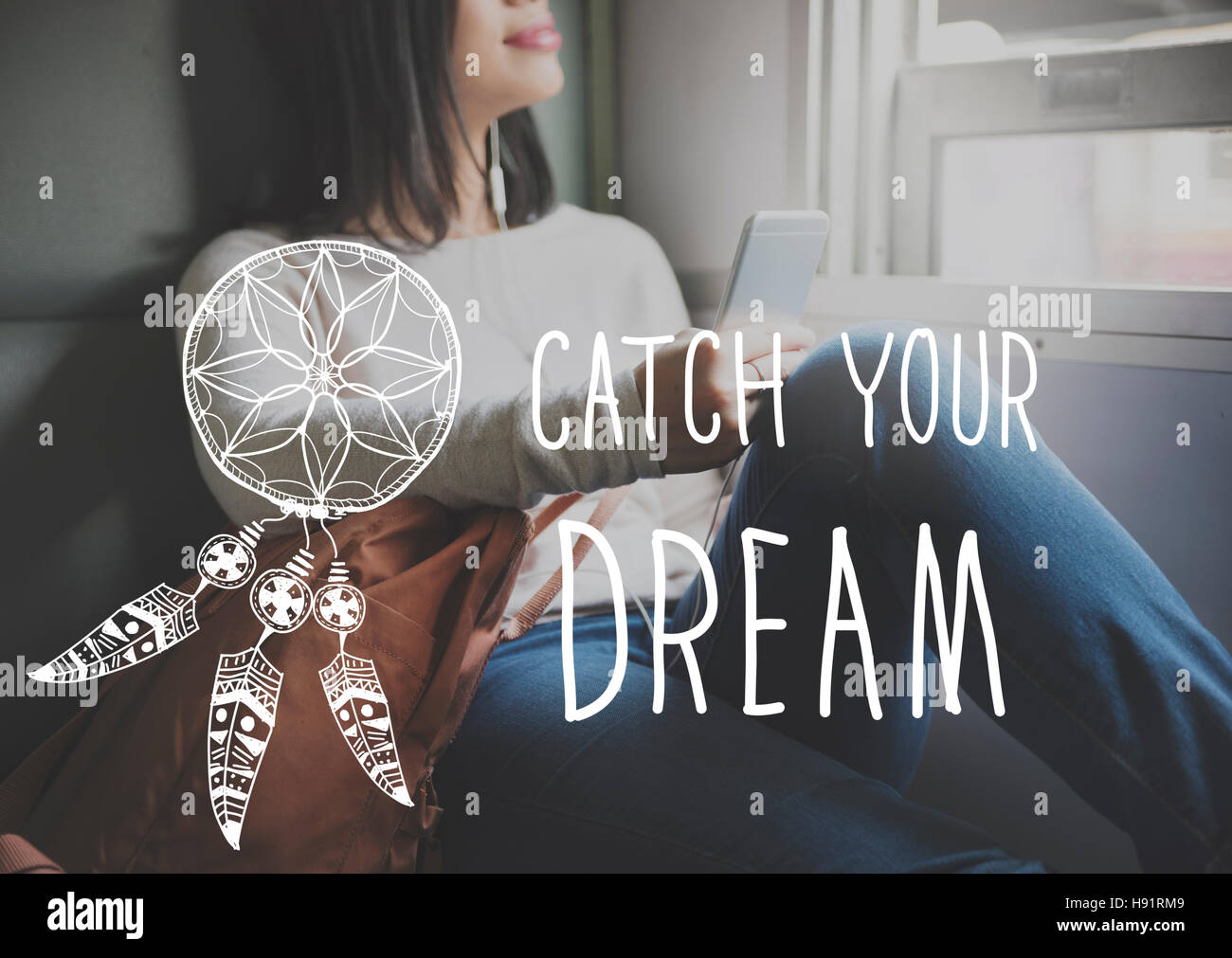 Catch Dream Believe Aspiration Motivation Concept Stock Photo - Alamy