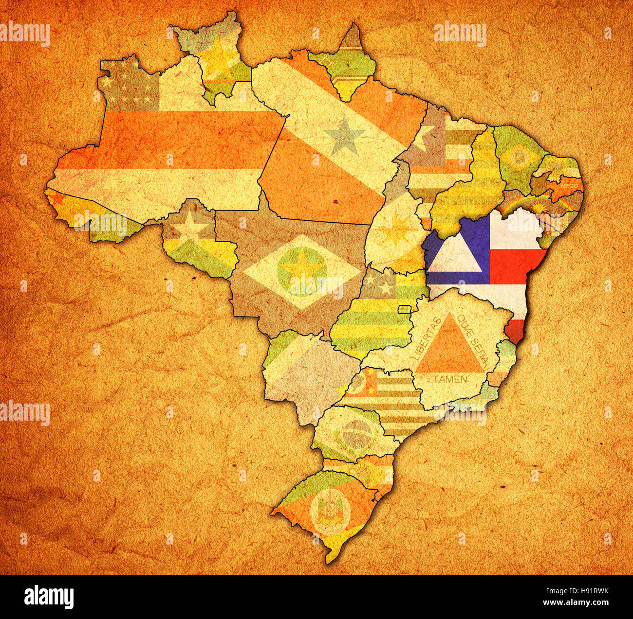 Bahia map hi-res stock photography and images - Alamy