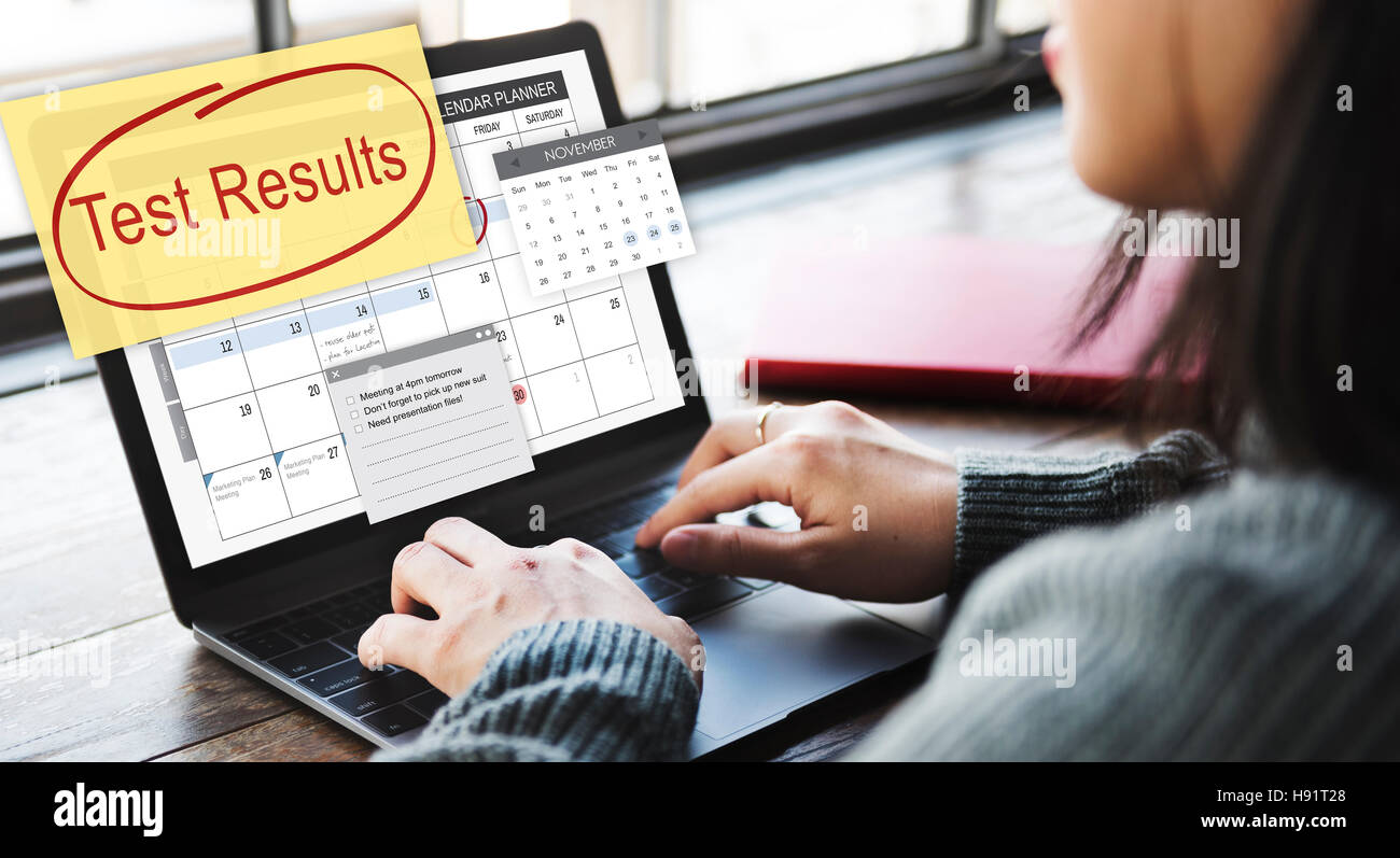 Test Results Report Research Examination Concept Stock Photo - Alamy