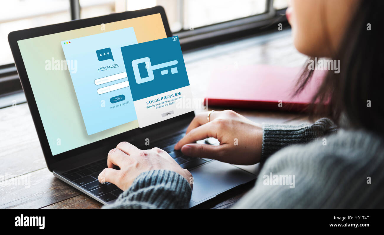 Security Register Account Apply Concept Stock Photo - Alamy