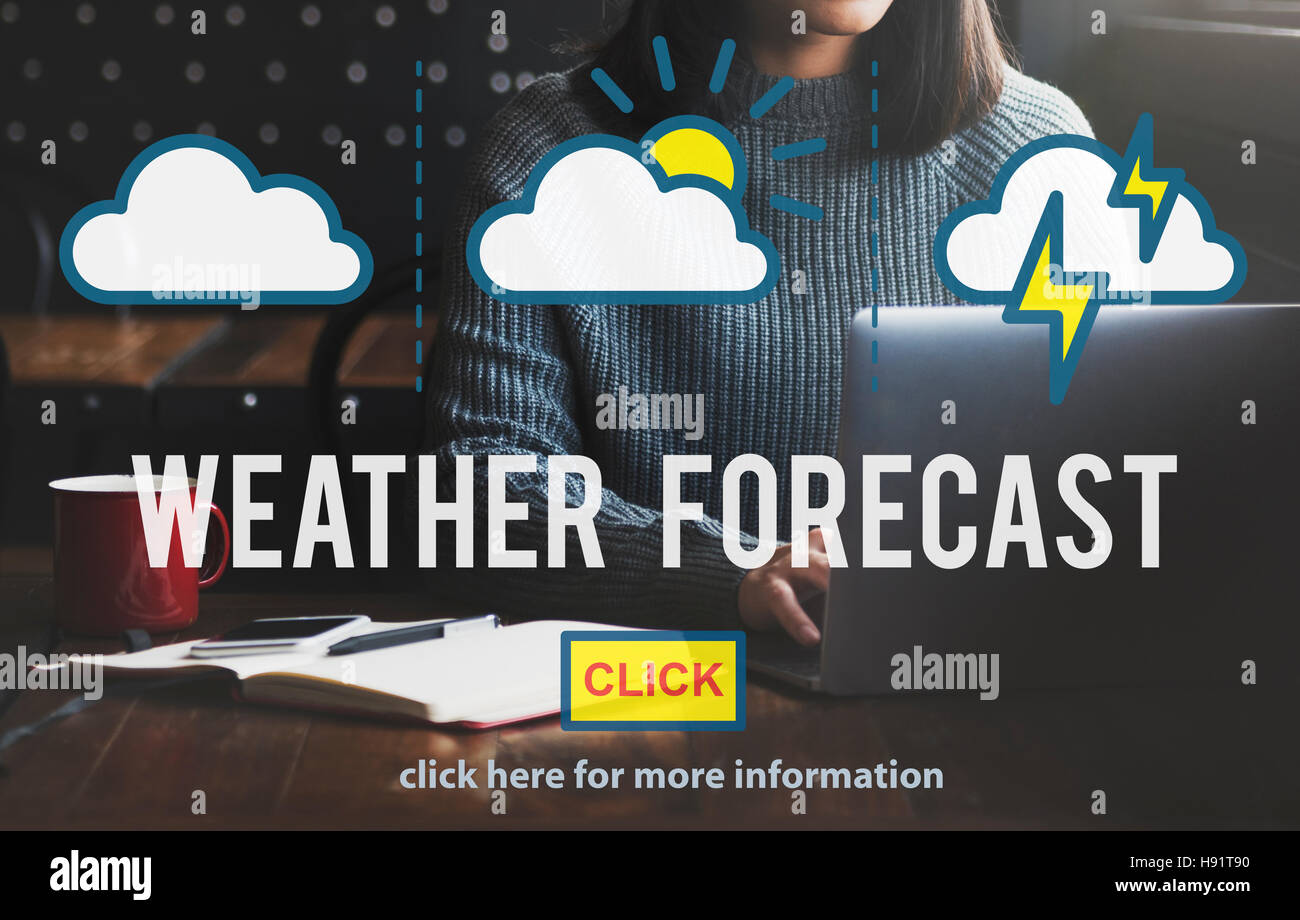 Weather Forecast Temperature Meteorology Concept Stock Photo - Alamy