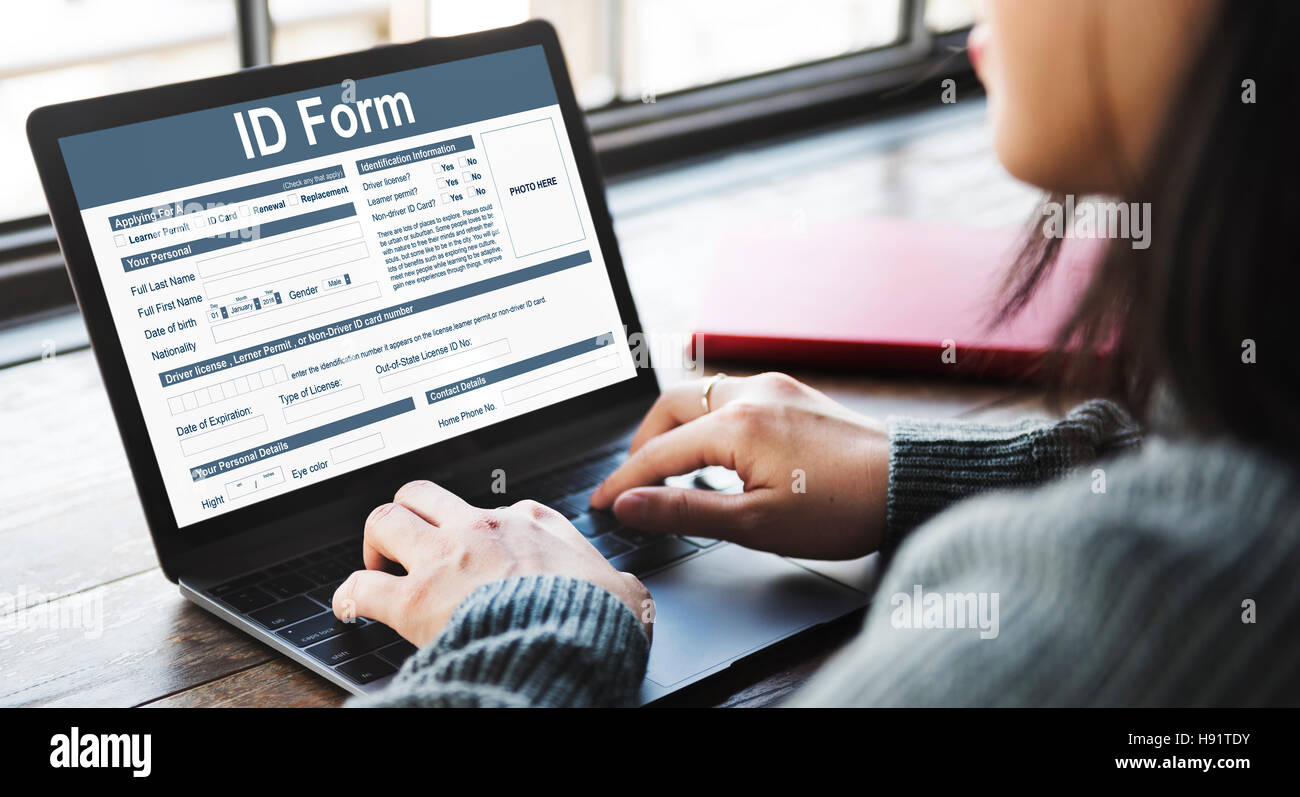 ID Form Character Identity Name Personality Concept Stock Photo - Alamy