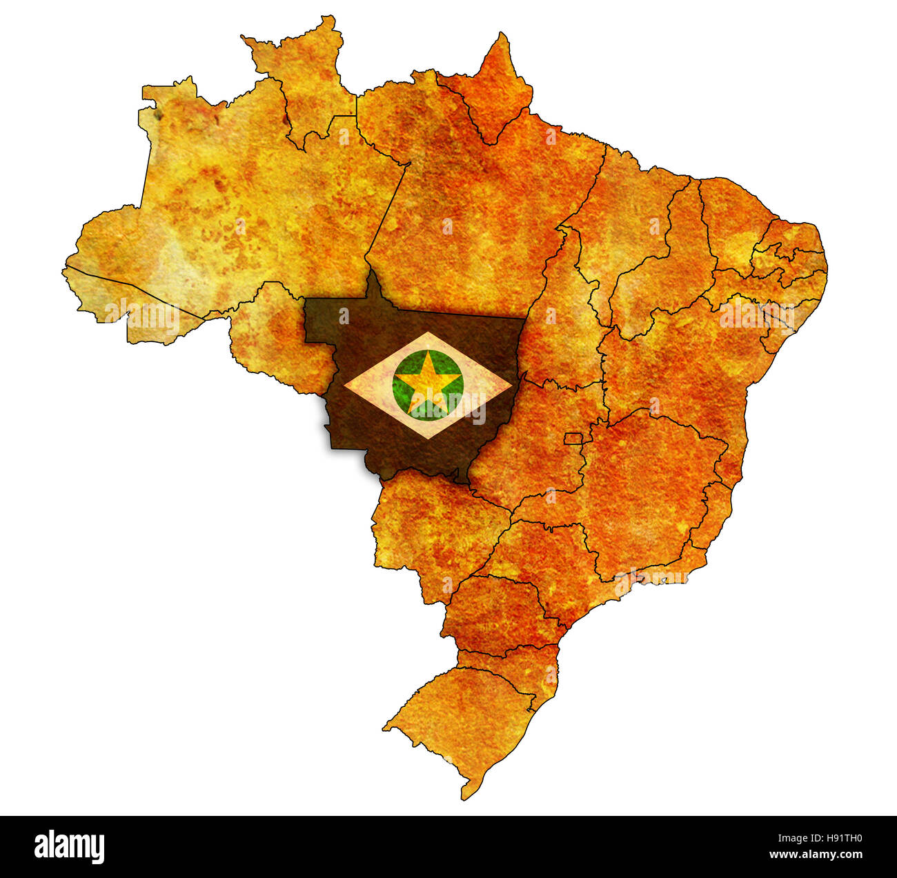 Map of mato grosso hi-res stock photography and images - Alamy
