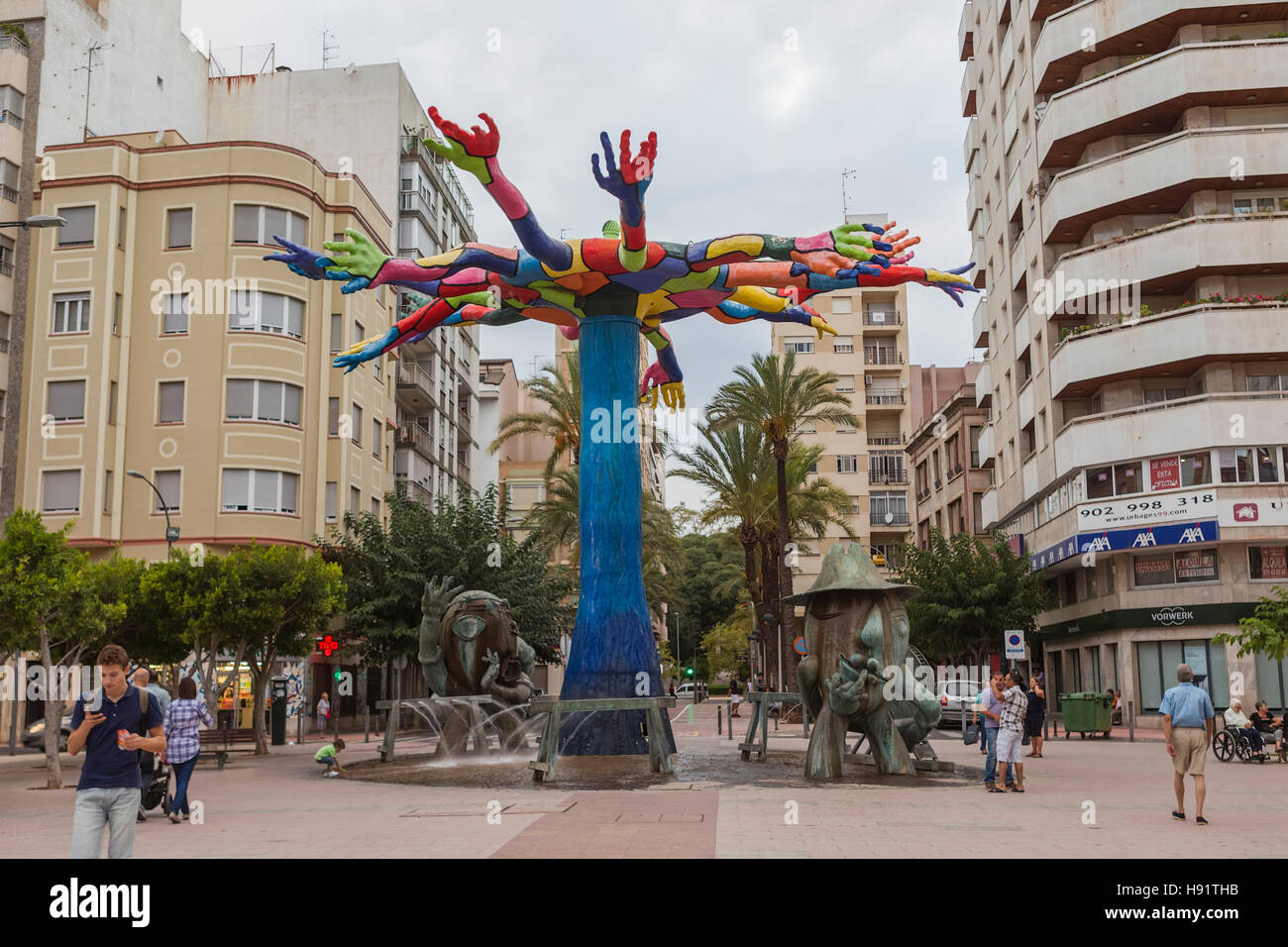 Metal sculpture, Spain Stock Photo - Alamy