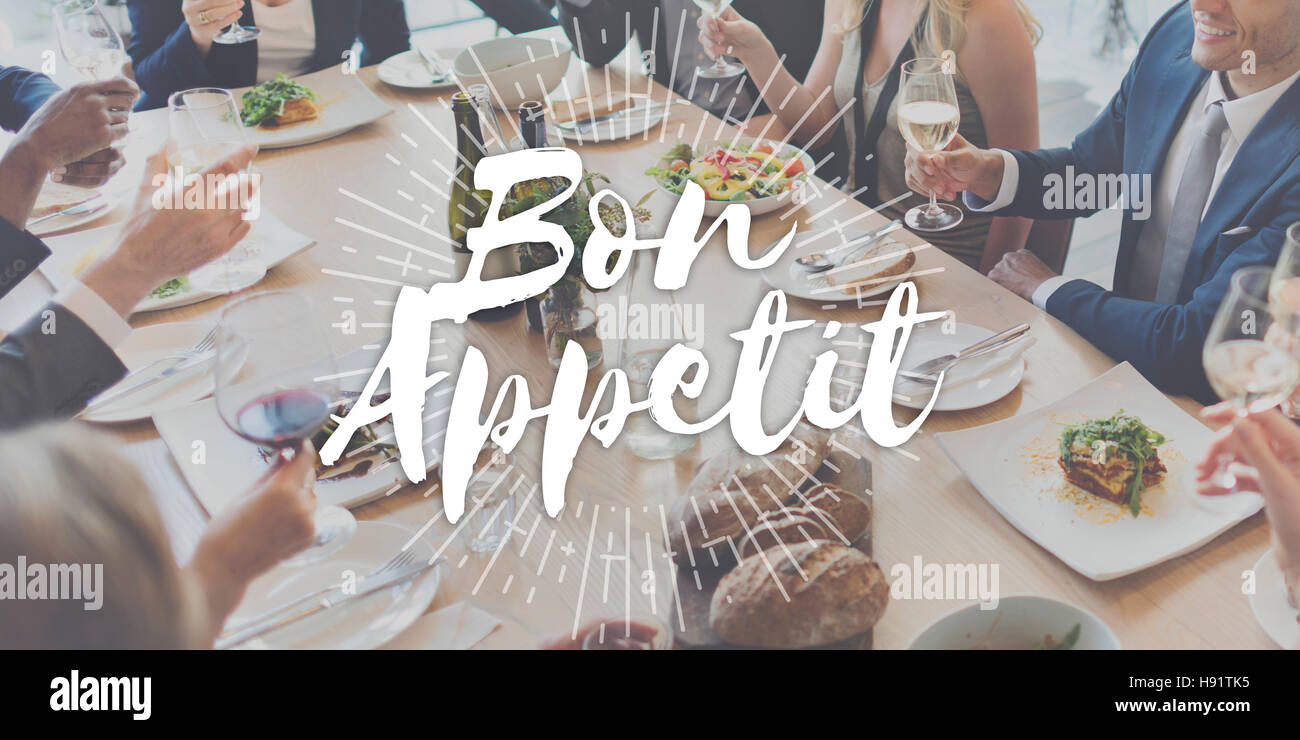 Bon Appetit Food Delicious Meal Concept Stock Photo - Alamy
