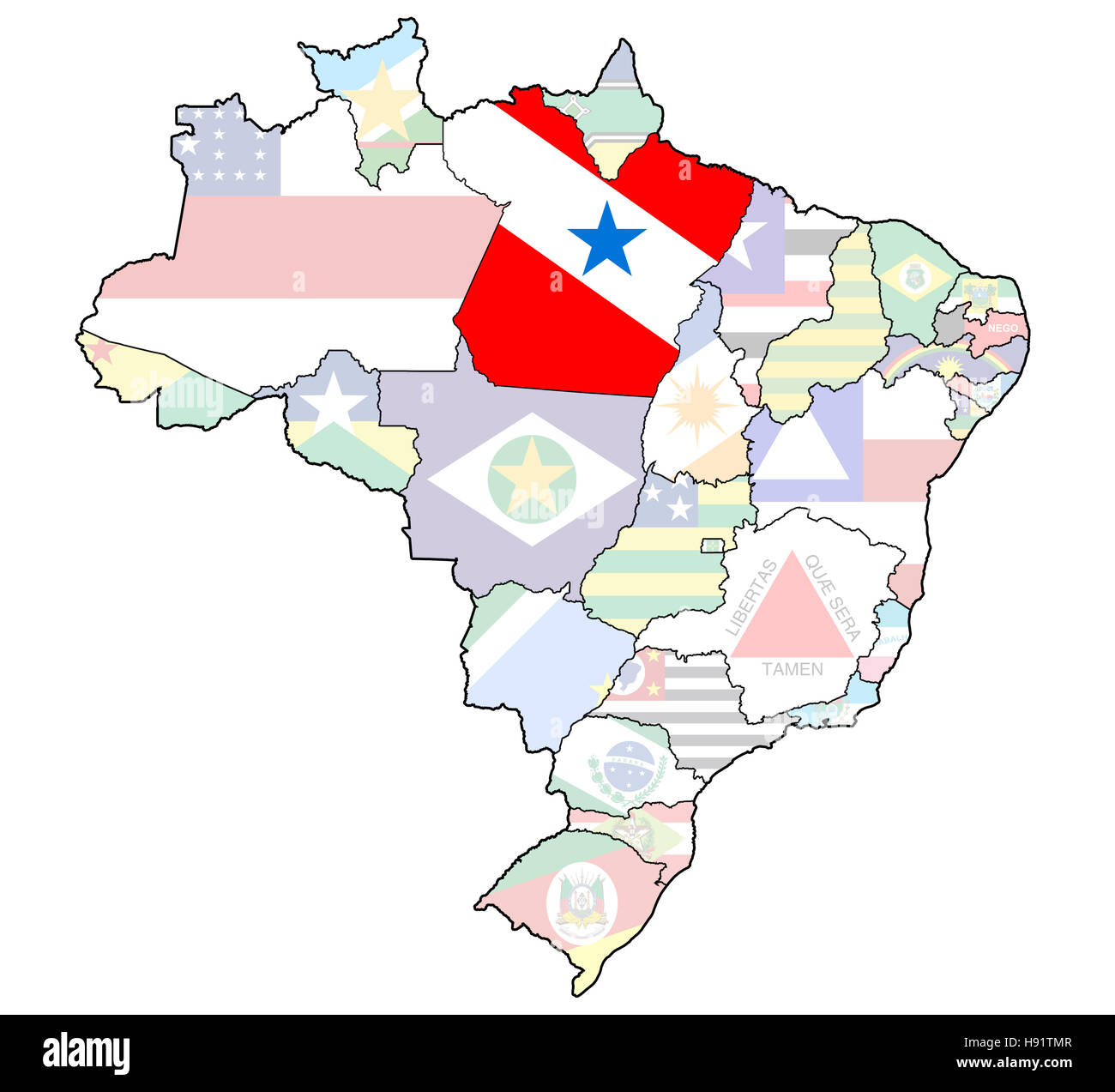 Map of para hi-res stock photography and images - Alamy